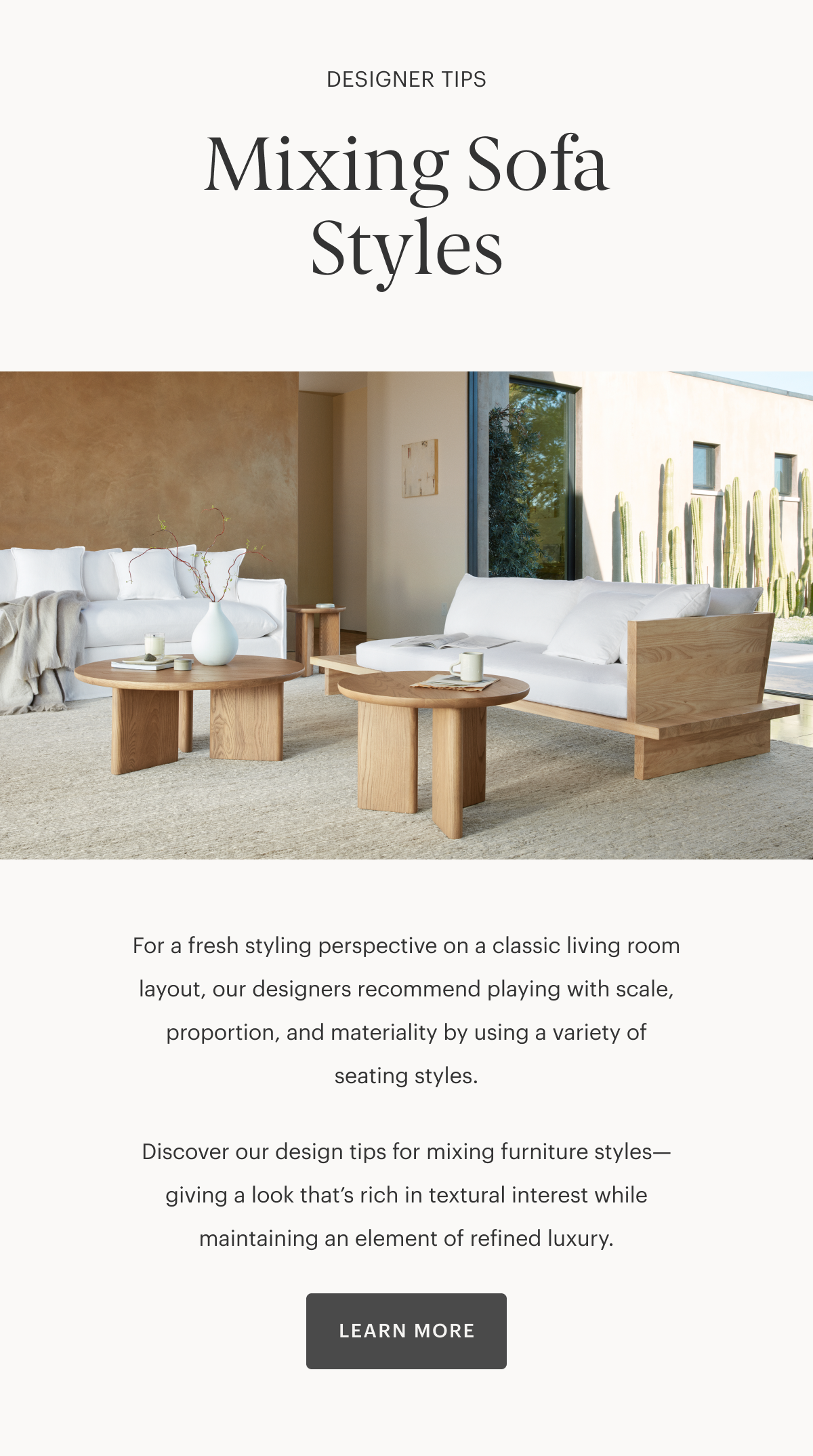 Maiden Home: Guide to Mixing Sofa Styles | Milled