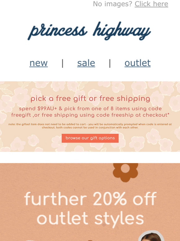 Princess Highway: outlet options at a further 20% off | Milled