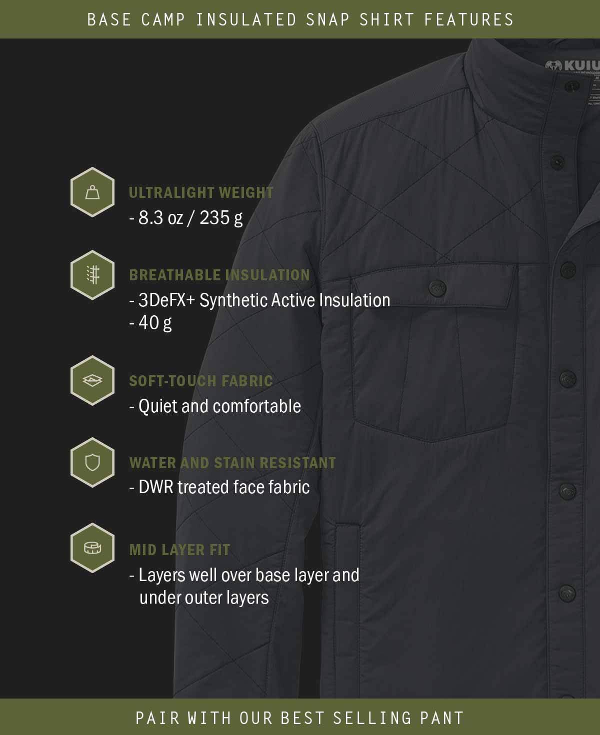 KUIU: The Wait is Over! Our Insulated Snap Shirt Is Back. | Milled