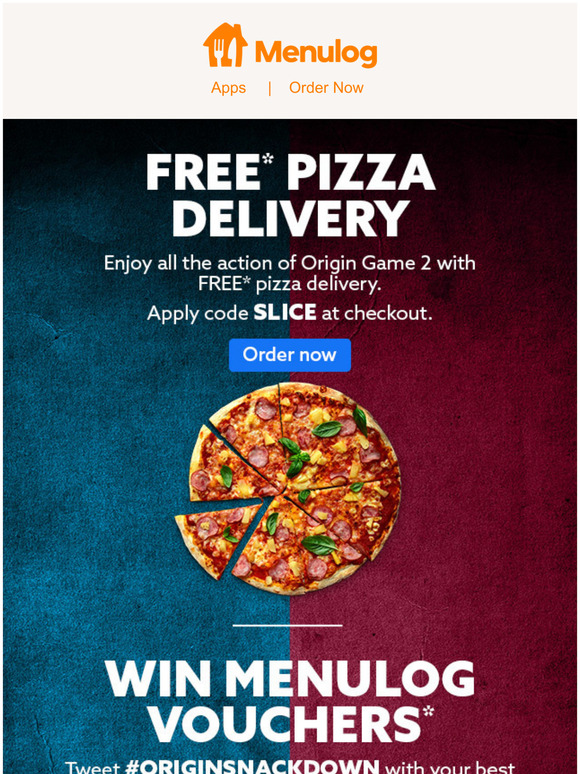 Menulog: FREE Pizza Delivery - TODAY ONLY! | Milled