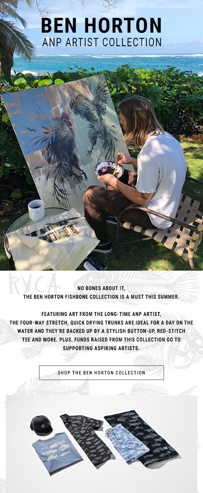 RVCA: Introducing the Ben Horton Fishbone Collection | Milled