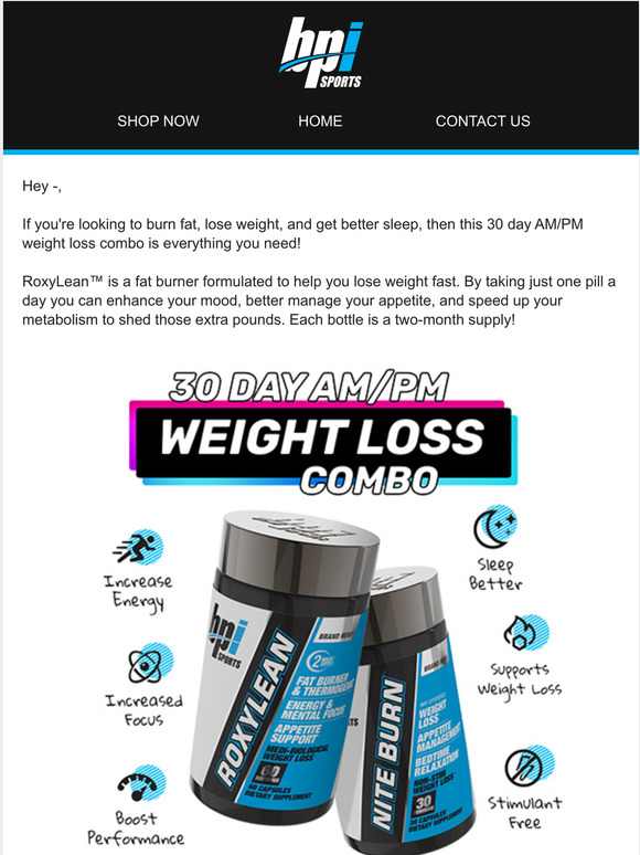 BPI Sports: The Perfect Combo to Help You Lose Weight | Milled