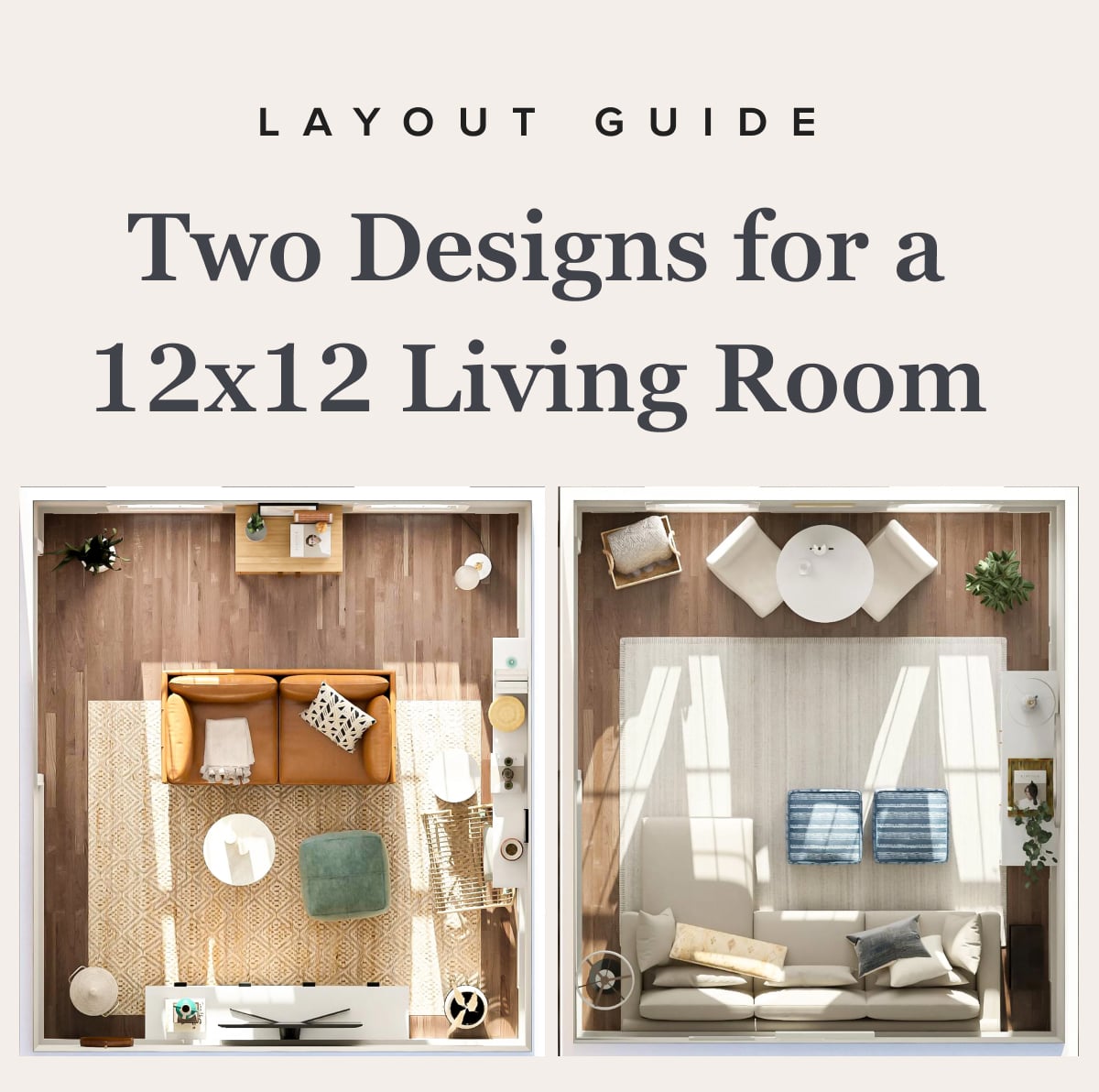 Modsy: How to design a square living room | Milled