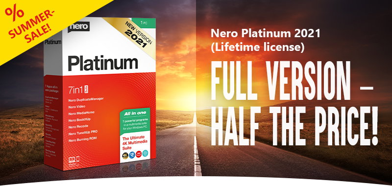 Nero: Nero Platinum Lifetime License: for all your life at half the ...