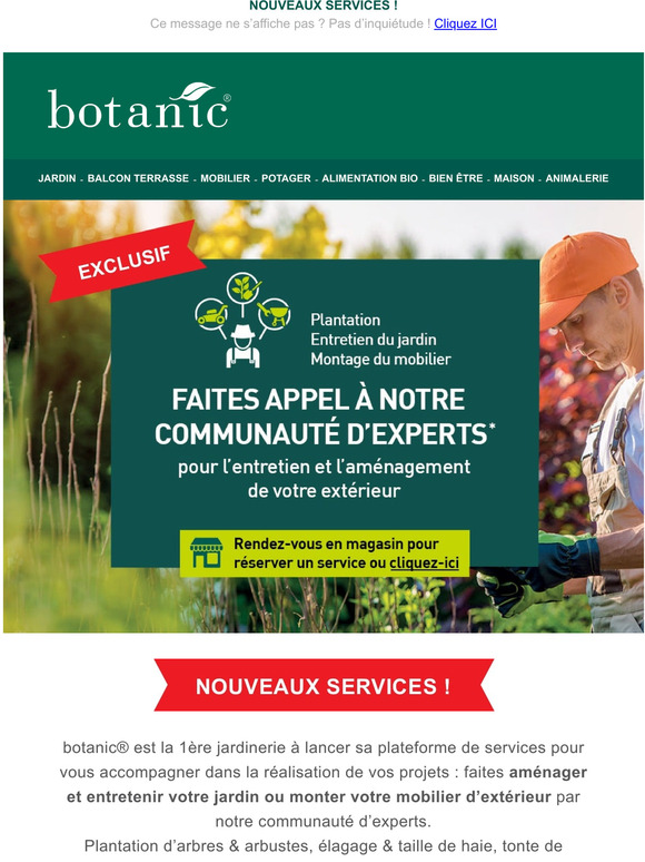 Botanic: EXCLUSIF ! Notre communaut d'experts au service de votre jardin | Milled