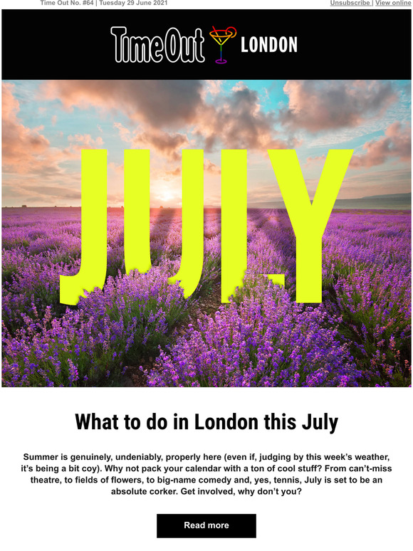 Time Out: Your guide to the best July happenings in London | Milled