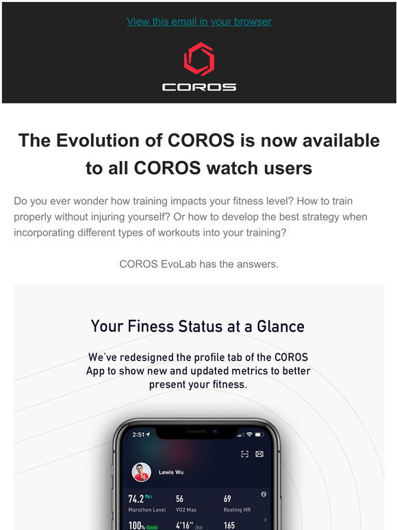 Coros: Welcome Everyone to COROS EvoLab | Milled