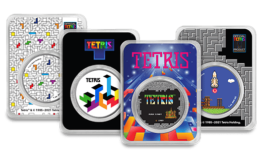 APMEX: New Tetris Gold, Silver, & Colorized Silver coins & rounds are ...