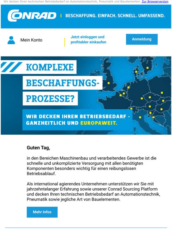 Conrad: Unser umfassendes Sortiment fr das produzierende Gewerbe! | Milled