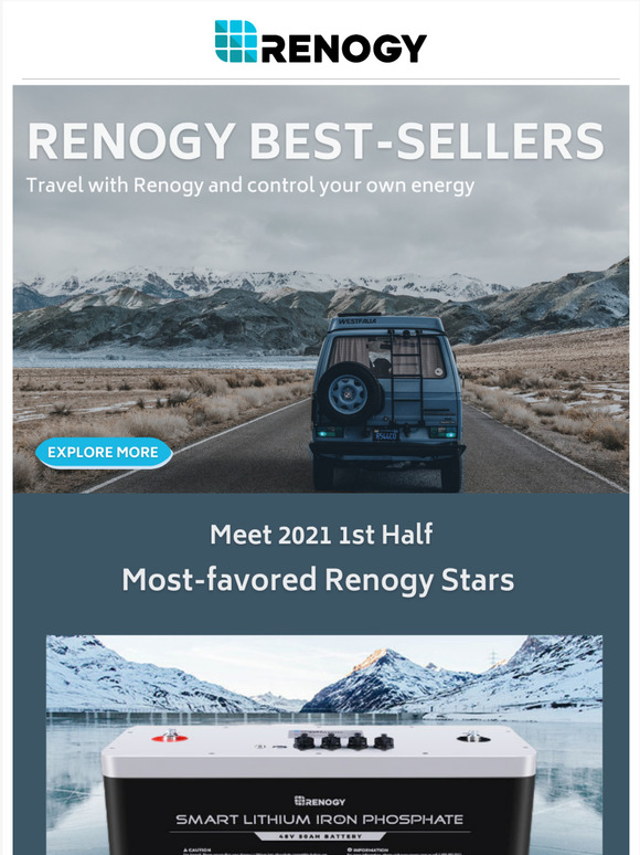 Renogy: RENOGY Best-Sellers in 1st Half of 2021! | Milled