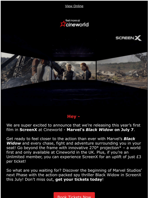 Cineworld: ScreenX is back at Cineworld | Milled