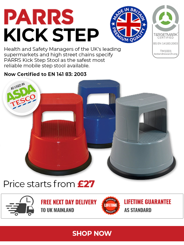 Parrs: Recycled Plastic Kick Step Stool | Milled
