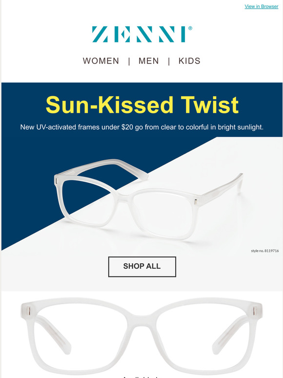 Zenni: Finally! Color-Changing Glasses | Milled