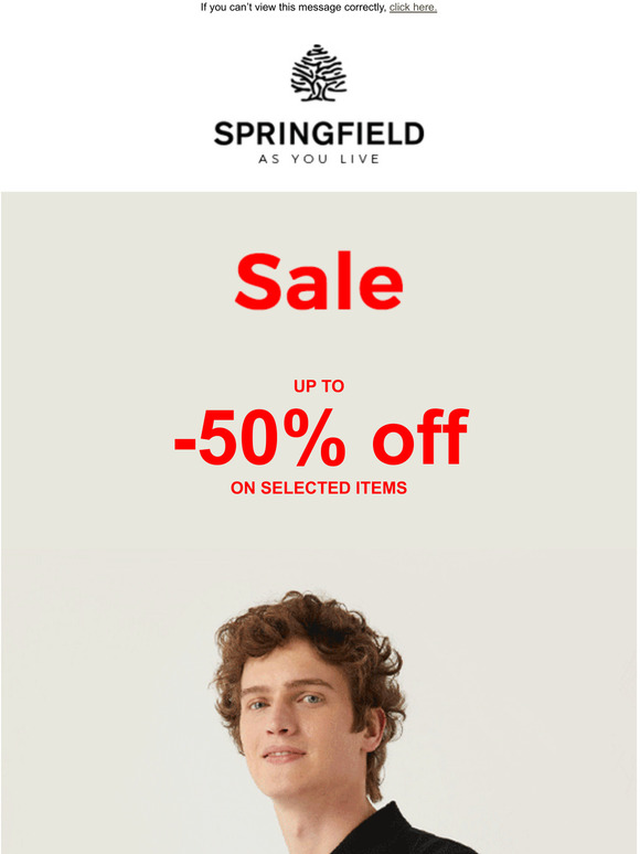 springfield BE: Sales up to 50% off | Milled