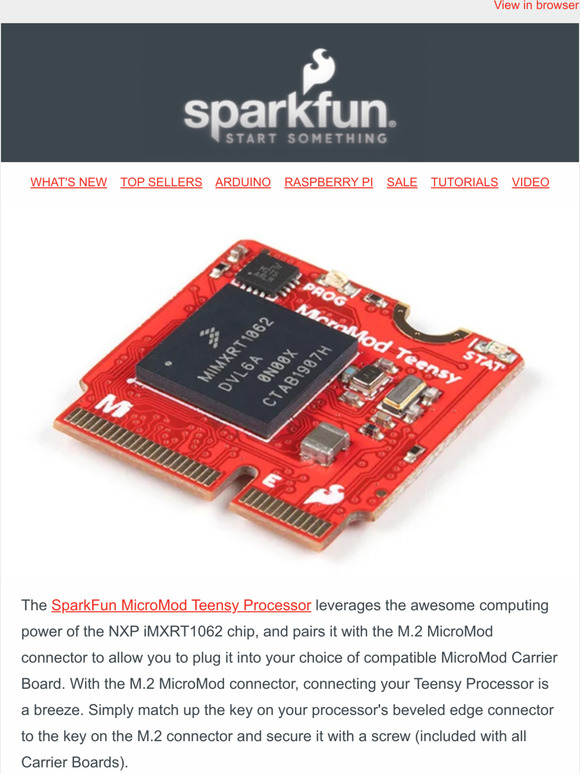 Sparkfun Teensy Joins The Micromod Ecosystem Milled