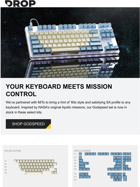 Drop: Your Favorite NASA-Inspired Keycaps Are Here | Milled