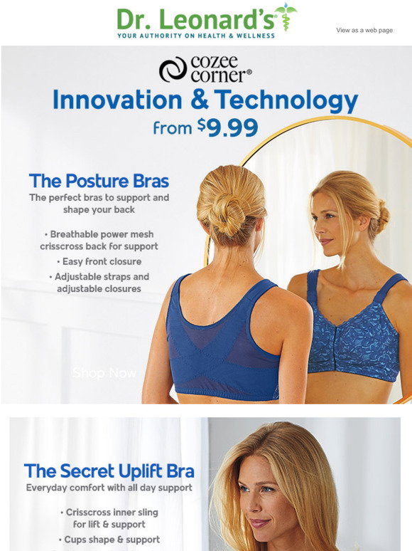 Dr. Leonard's: Cozee Corner Bras The Perfect Bras for All-Day Support ...