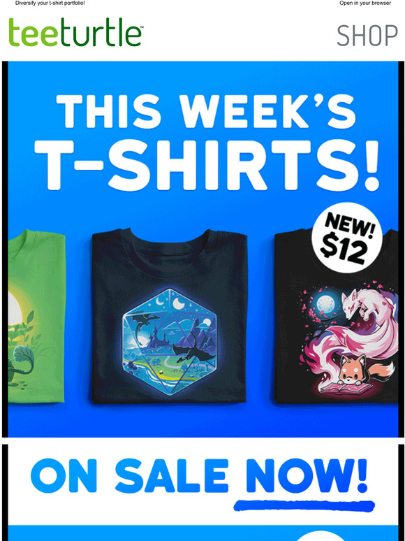 TeeTurtle: NEW T-Shirts of the Week!! | Milled