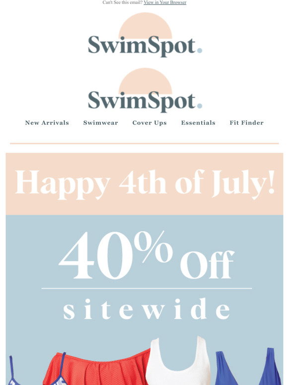 SwimSpot: Happy 4th of July! Celebrate with 40% off! | Milled