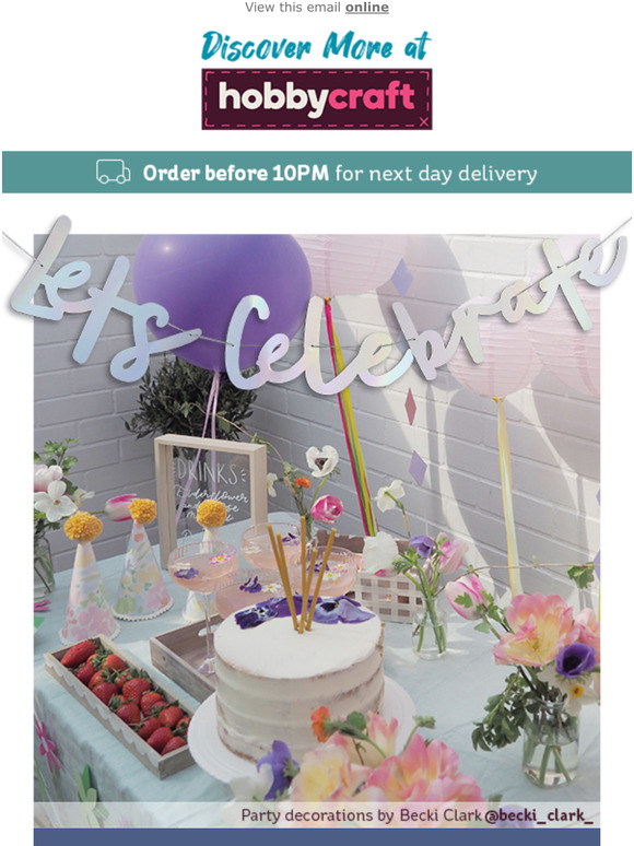 Hobbycraft: Celebrate in style with our fabulous party decorations ...
