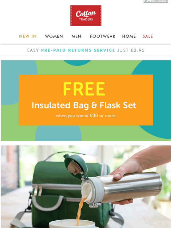 Cotton Traders: Your FREE Insulated Bag & Flask Set and a NEW ...