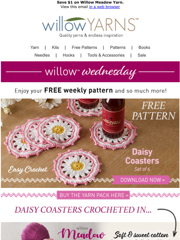Willow Yarns: Download your FREE patterns for the kitchen! | Milled
