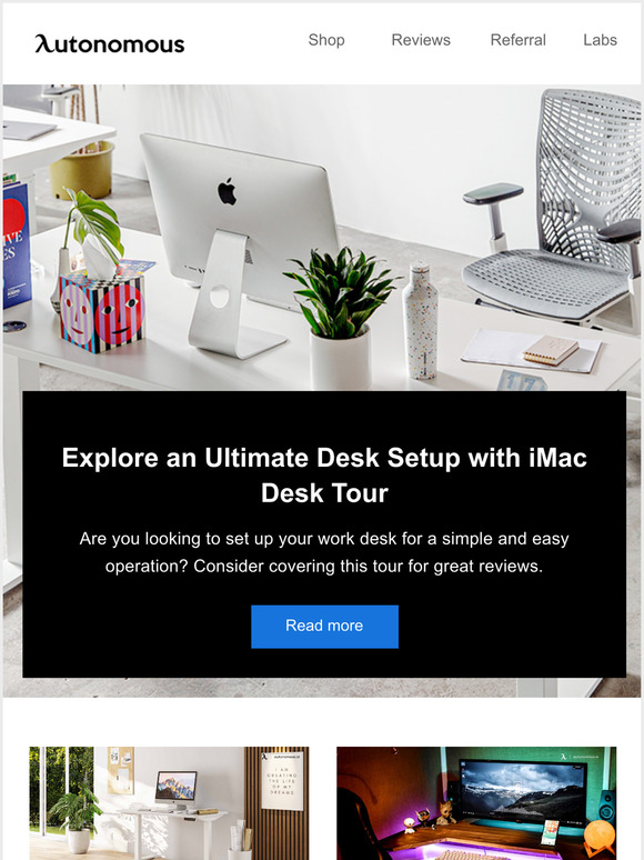 Autonomous Inc: Explore an Ultimate Desk Setup with iMac Desk Tour | Milled