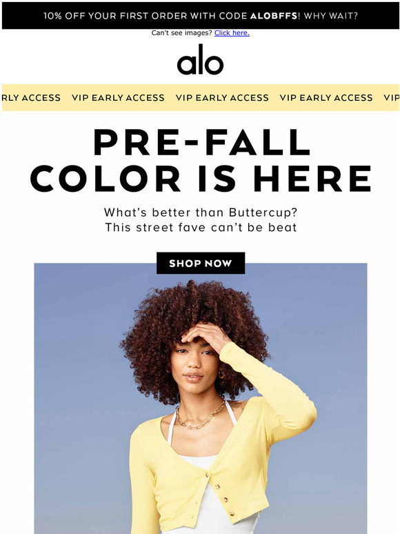 Alo Yoga: NEW COLOR DROP! LIVING FOR THIS | Milled