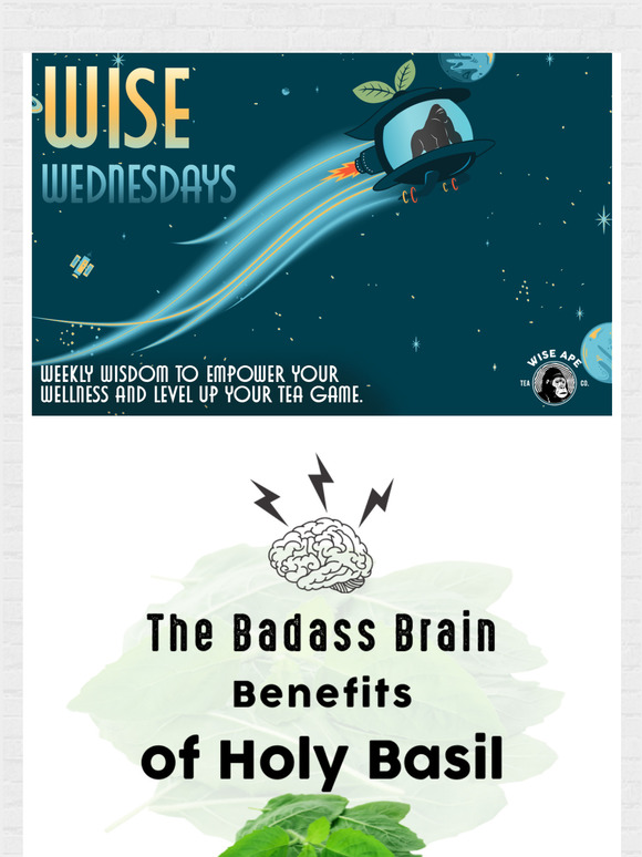 Wise Ape Tea: The Badass Brain Benefits of Holy Basil | Milled