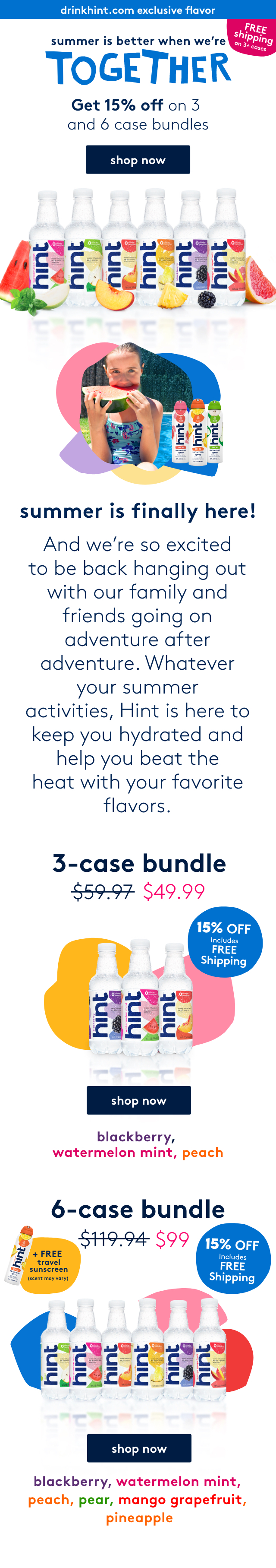 Hint Water: Cool down with Summer Bundles | Milled