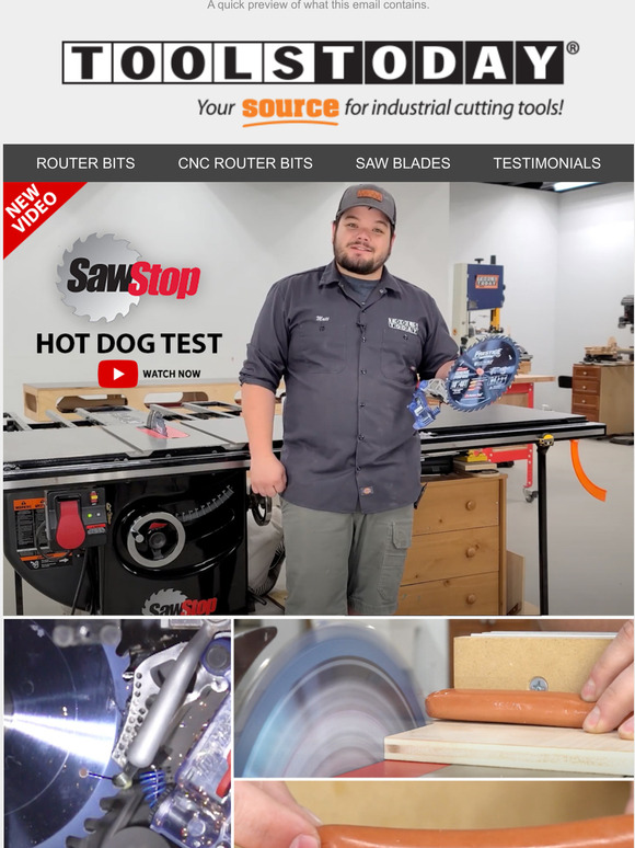 Tools Today: Check out this Amazing Footage of the SawStop Table Saw ...