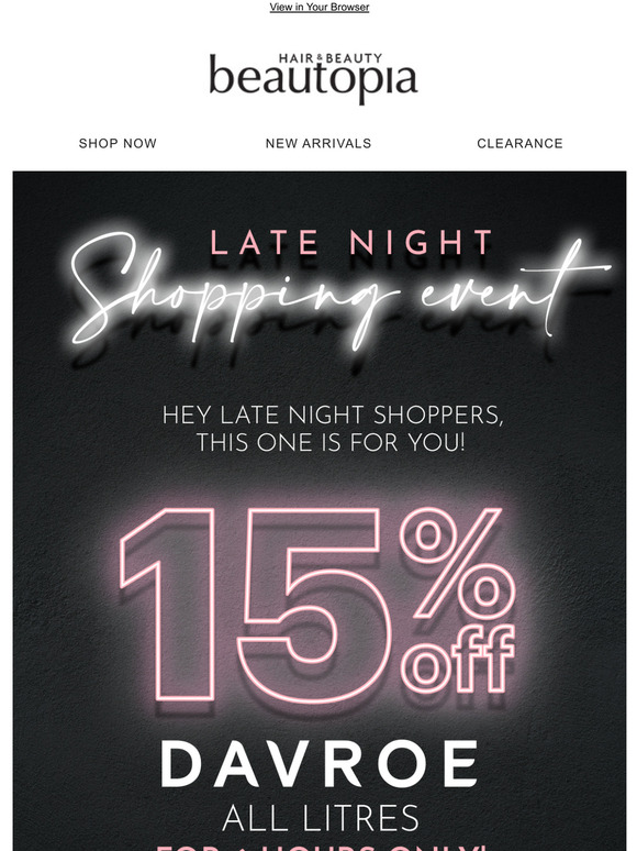 Beautopia: 15% Off Davroe Litres | TONIGHT ONLY | Milled