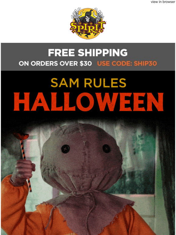 Spirit Halloween: Sam is BACK and badder than ever | Milled