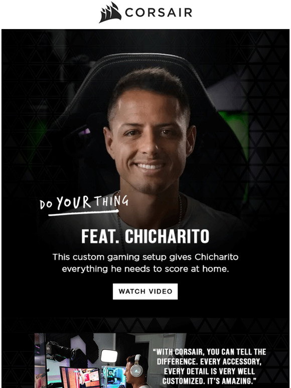 Corsair: Score like Chicharito with this custom gaming setup | Milled