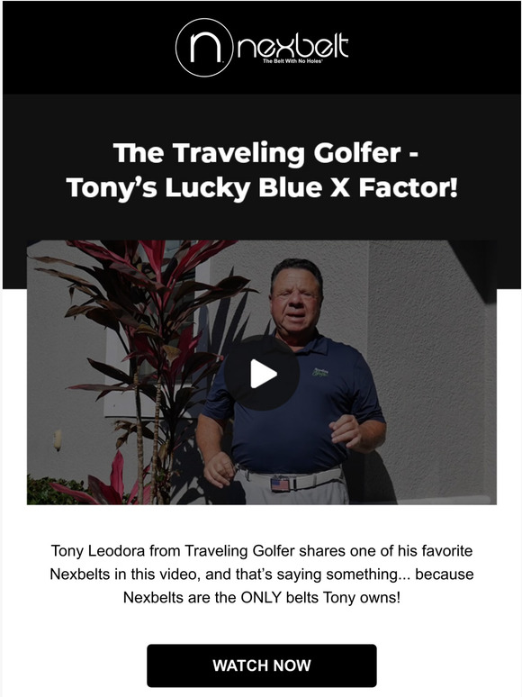 Nexbelt: The Traveling Golfer - Tonys Lucky Blue X Factor! | Milled