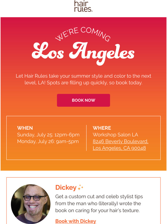 Hair Rules: Hair Rules Salon is coming to Los Angeles! | Milled