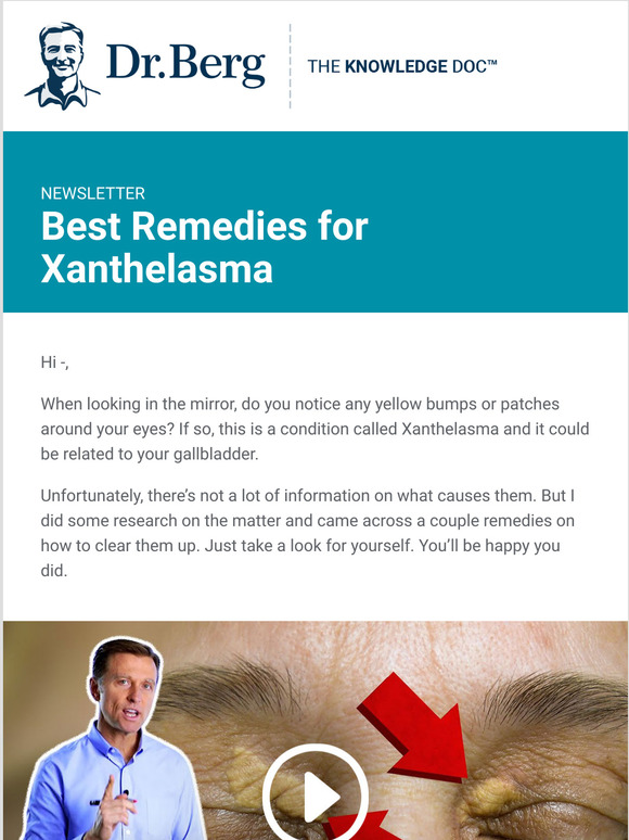 Dr. Berg: Whats Behind the Yellow Bumps on Your Eyelids? | Milled