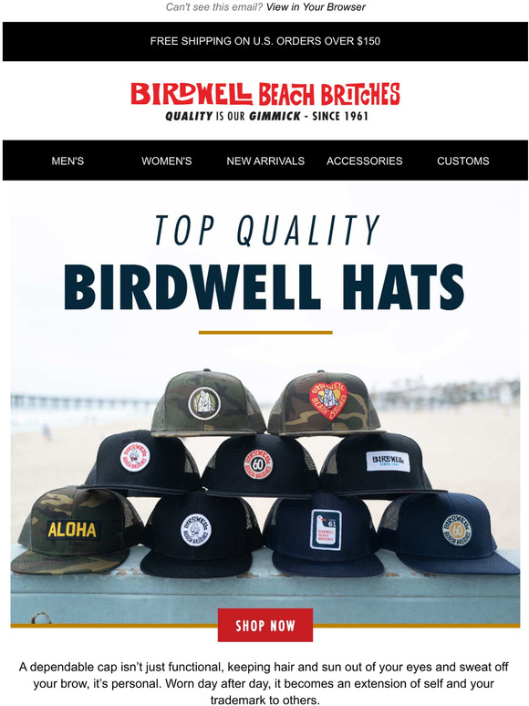 Birdwell: Hats so good youll forget youre wearing one. | Milled