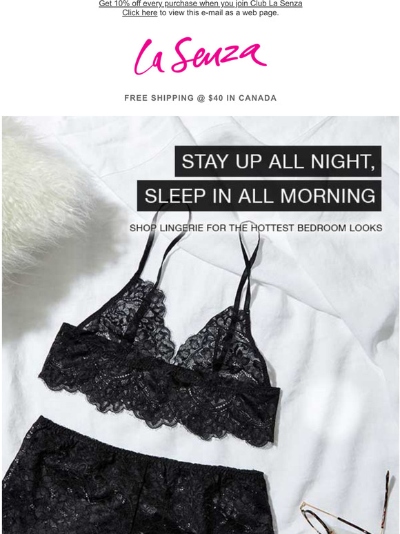 La Senza: BEDROOM MUST HAVE: The Lace Set | Milled