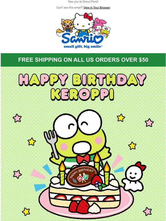 Hello Kitty: Happy Birthday Keroppi! | Milled