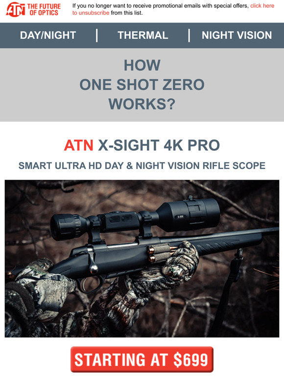 ATN: Sighting in your scope has never been easier with One Shot Zero ...
