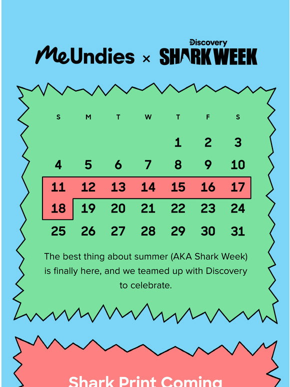 MeUndies: MeUndies x Discovery Shark Week | Milled
