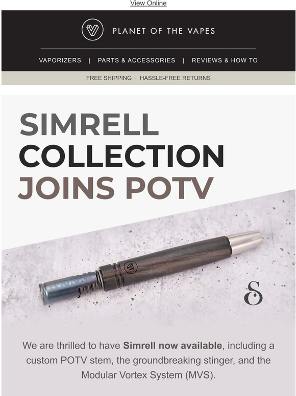 Planet of the Vapes: Simrell Collection Joins POTV | Milled