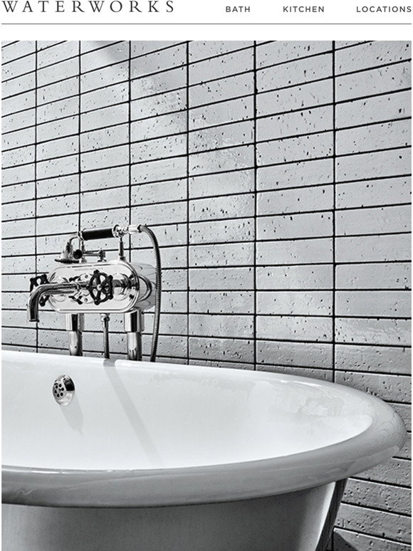 Waterworks: Hand-Glazed Brick Tiles: Grove Twenty Collection | Milled