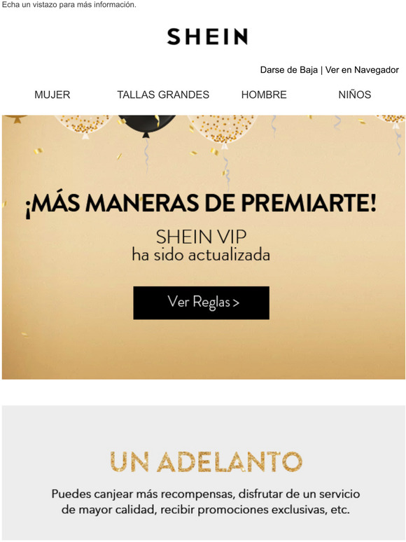 SHEIN: Previsualizar: Una gran actualizacin para SHEIN VIP! | Milled