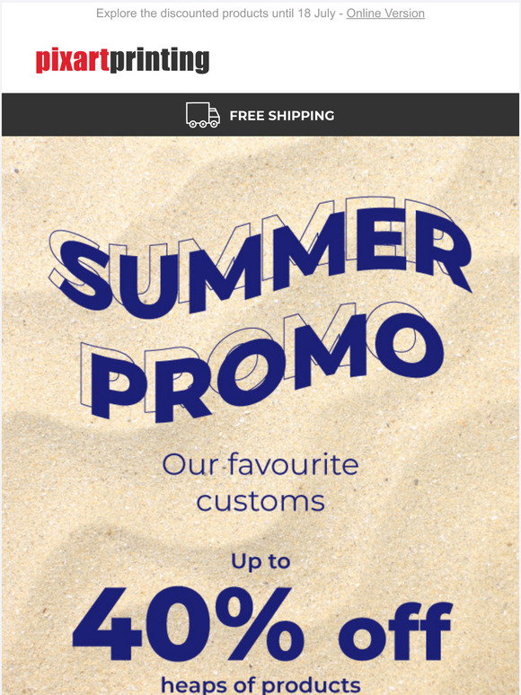Pixartprinting: Our favourite customs are back: up to 40% off heaps of ...