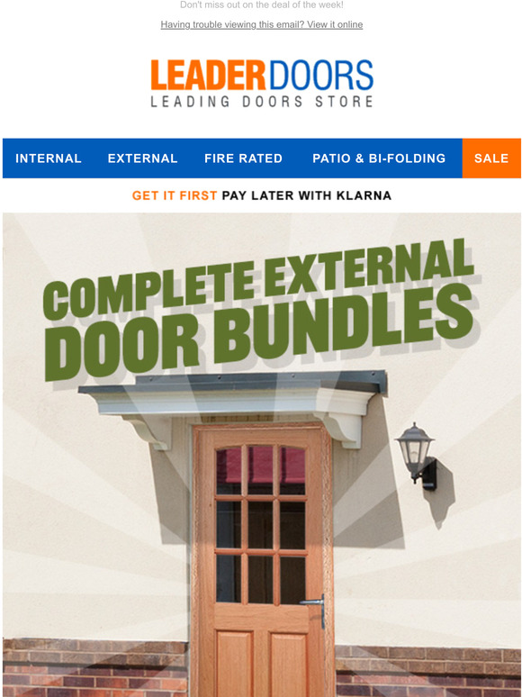 Leader: DEAL OF THE WEEK: Complete External Door Bundles - from only ...
