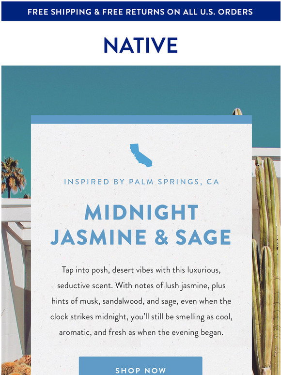 Native: Try our new Midnight Jasmine & Sage! | Milled