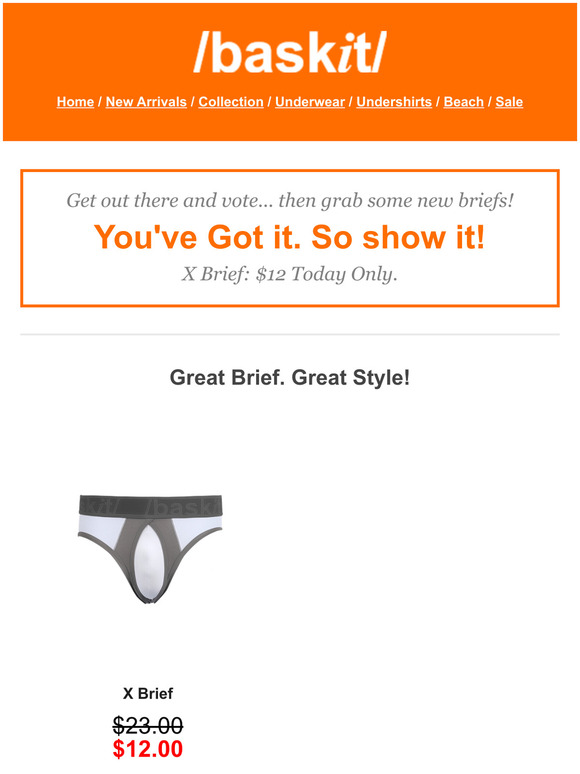 Baskit Wear: Show it off in our X Brief for just $12! | Milled