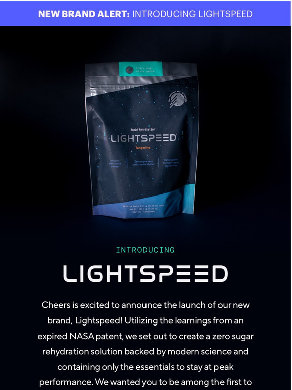 Cheers: Introducing our new brand: Lightspeed! + 20% off code inside ...
